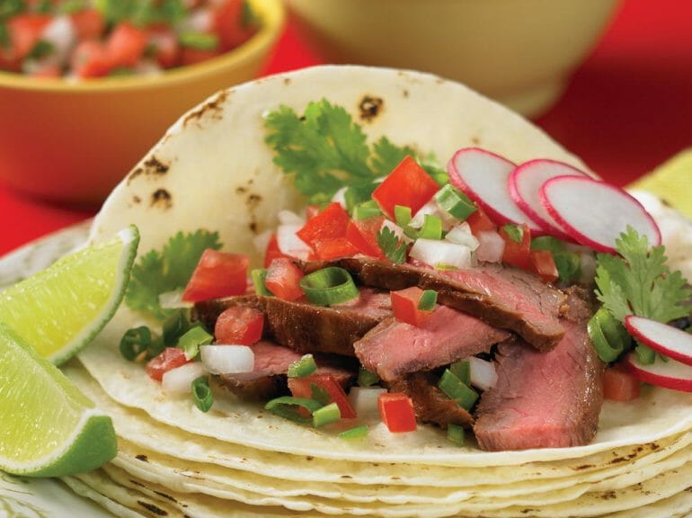 Create Homemade Vampire Taco Carne Asada - feastfulcuisine.com