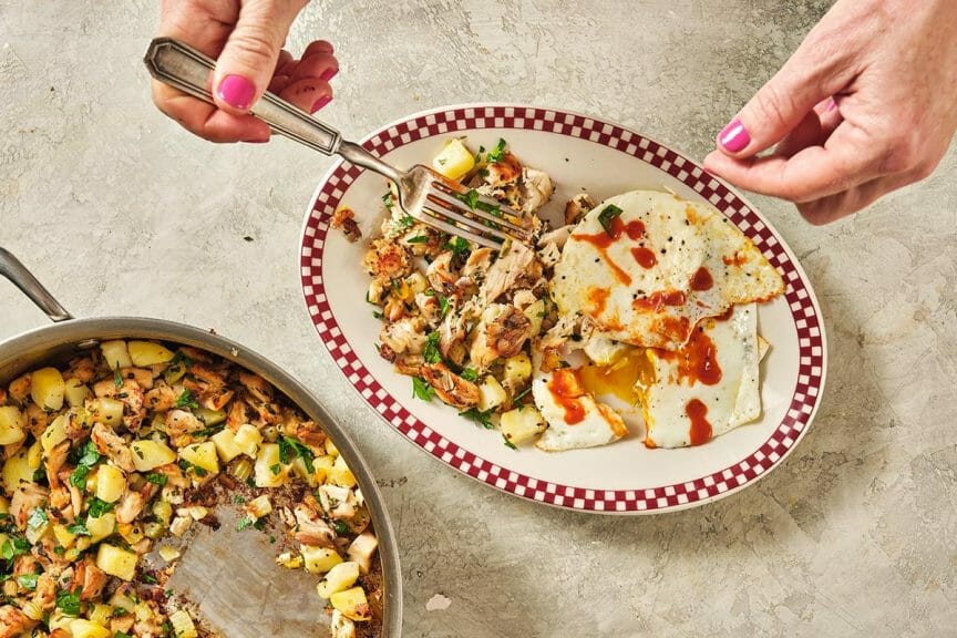 Rapid Leftover Turkey Hash Formula - feastfulcuisine.com