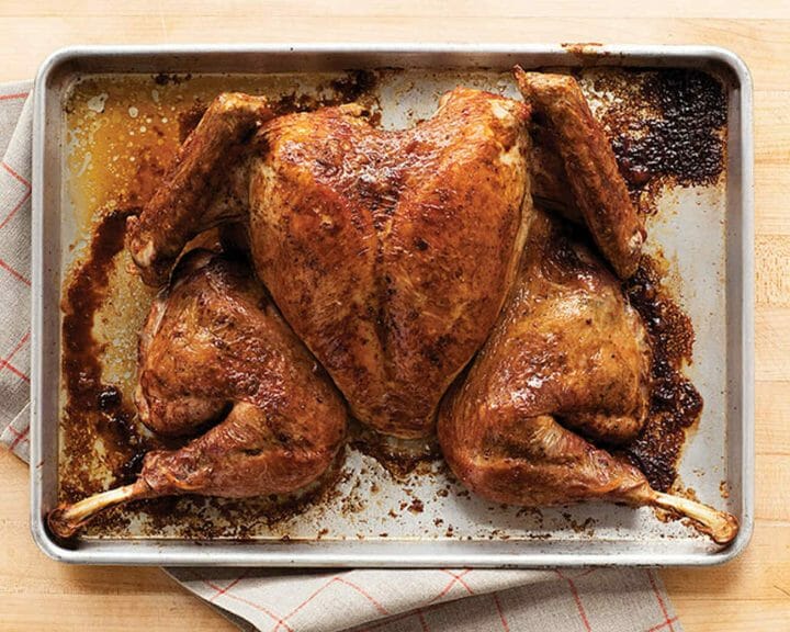 Straightforward Spatchcocked Barbecued Turkey Recipe - feastfulcuisine.com