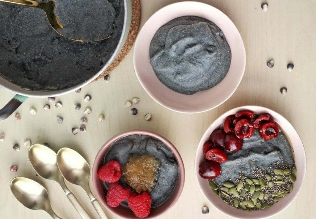 Healthy Navajo Blue Corn Porridge Recipe - feastfulcuisine.com