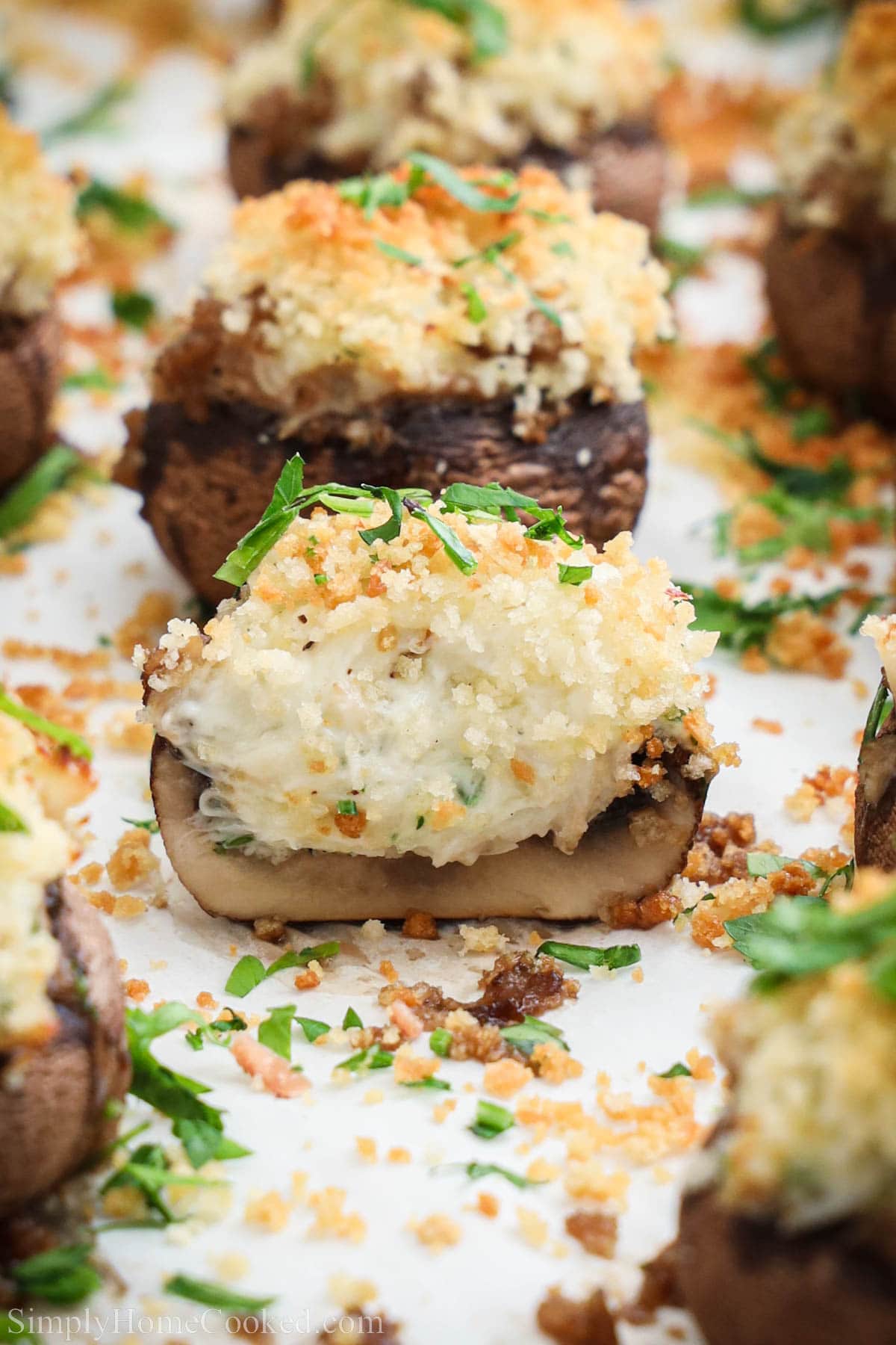 Crustacean Filled Champignons - feastfulcuisine.com