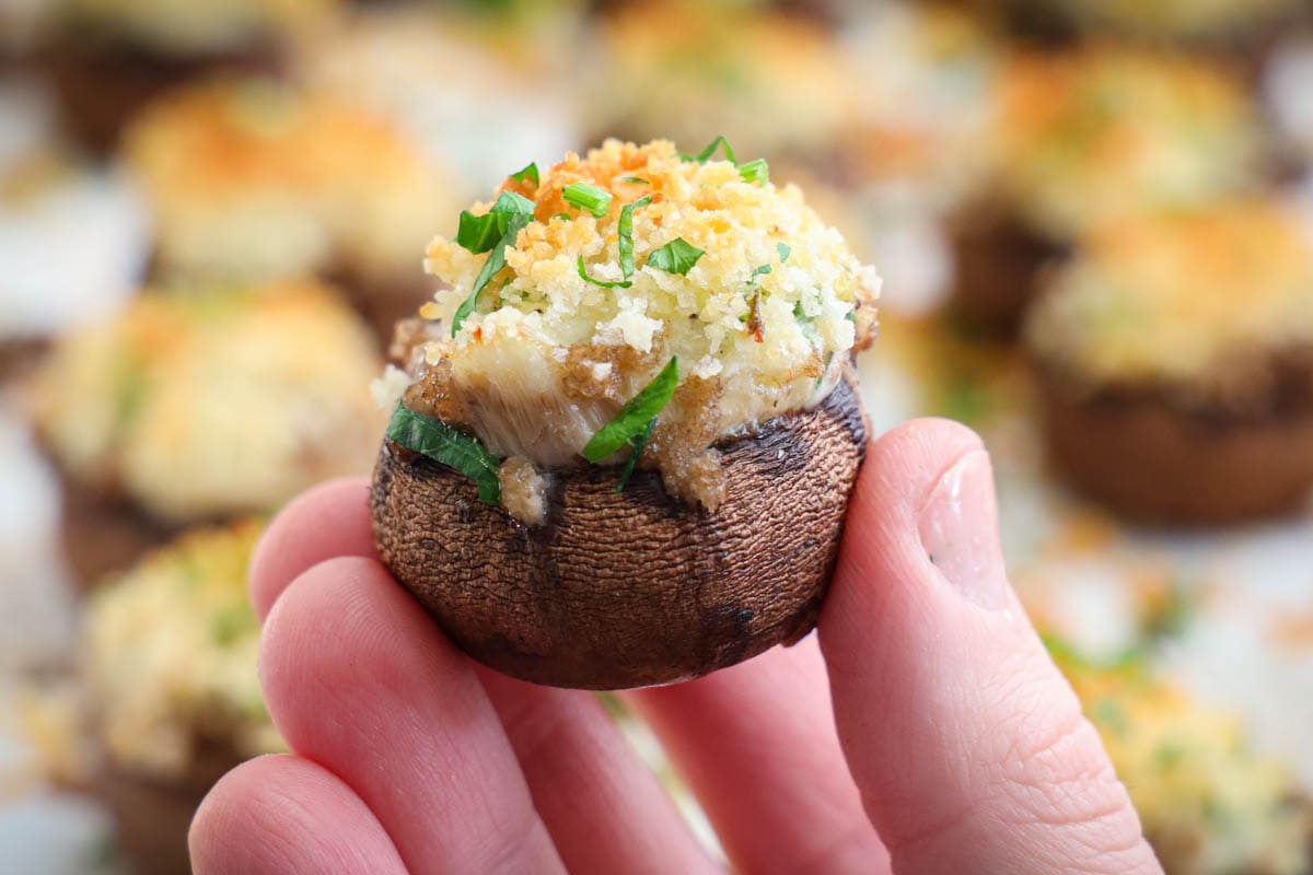 Crustacean Filled Champignons - feastfulcuisine.com