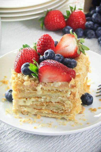 Simple Napoleon Cake Method (VIDEO) - feastfulcuisine.com