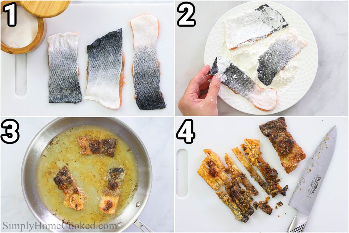 Roll of Salmon Skins - feastfulcuisine.com