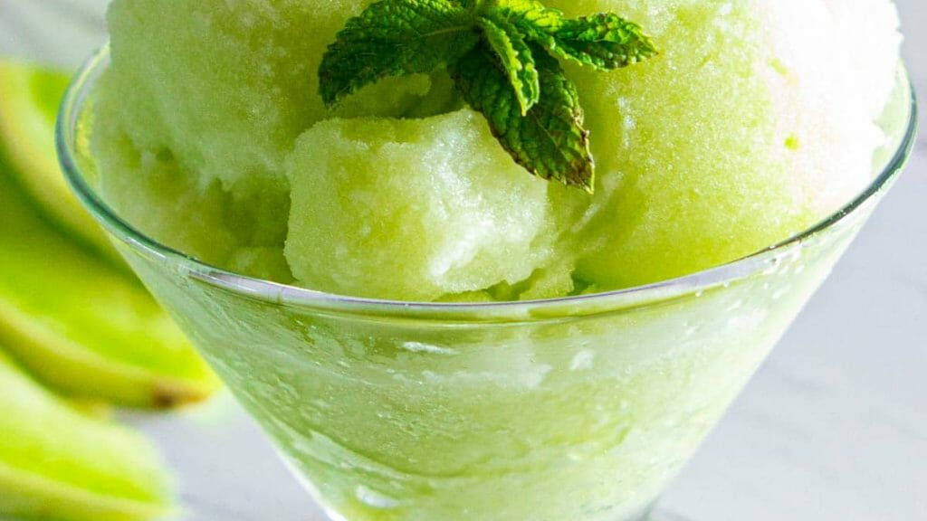 Honeydew Melon Sorbet - feastfulcuisine.com