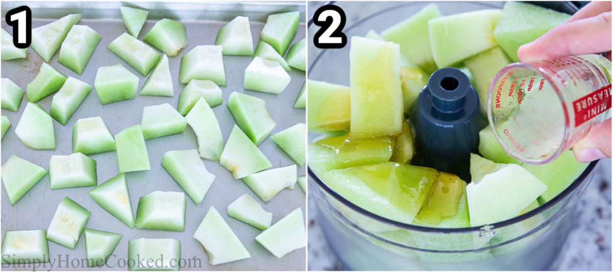 Honeydew Melon Sorbet - feastfulcuisine.com