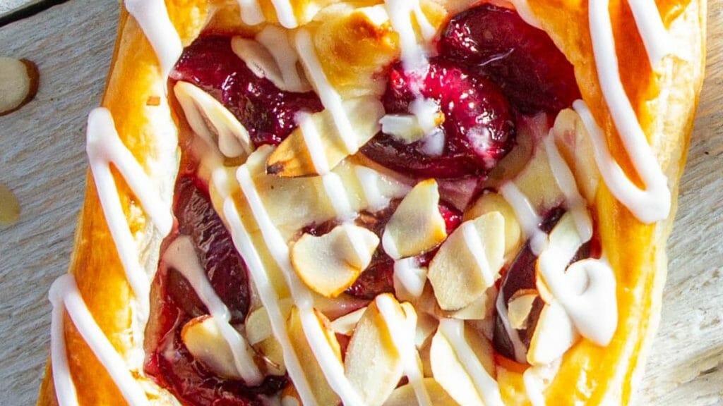 Recipe for Cherry Puff Pastry - feastfulcuisine.com