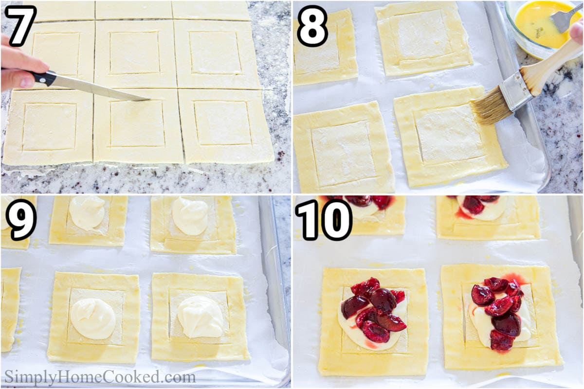 Recipe for Cherry Puff Pastry - feastfulcuisine.com