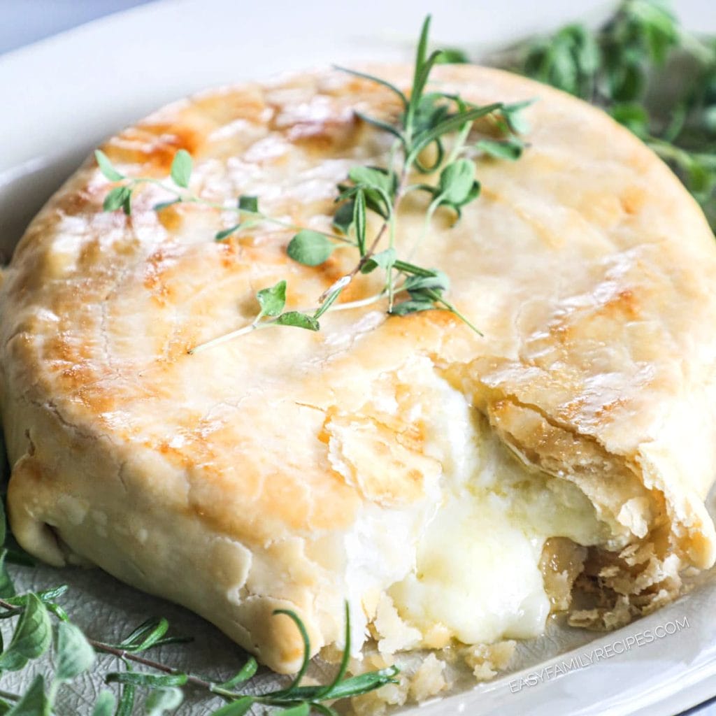 Baked Brie in Pastry Shell · Simple Family Recipes - feastfulcuisine.com